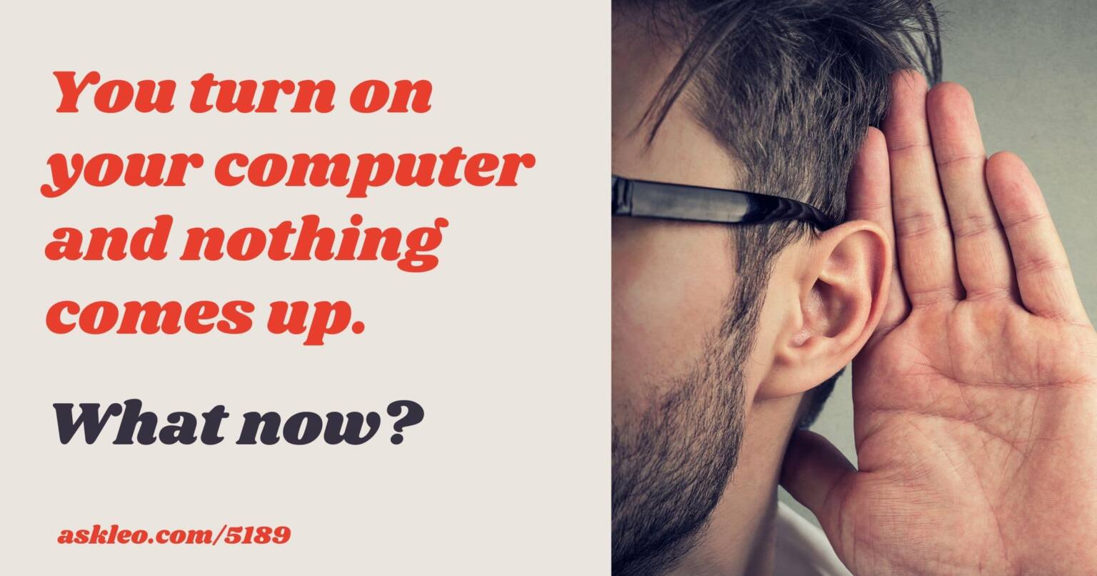 Why does my PC turn on but nothing happens? - Adcod.com