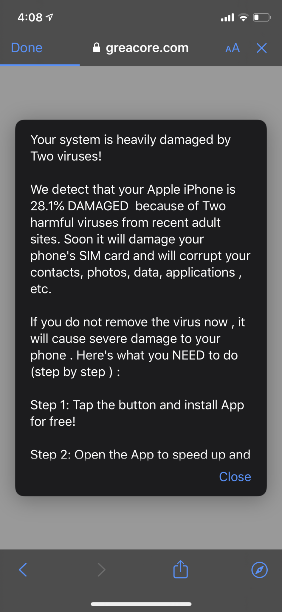 Are the virus warnings real? - Adcod.com